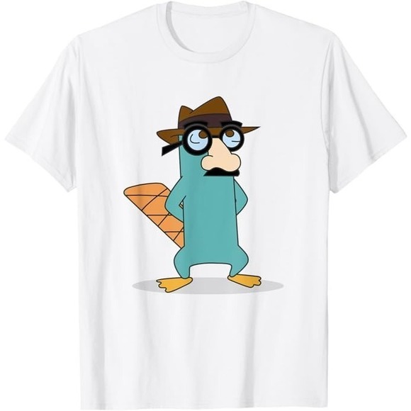 Gildan | Shirts | Phineas And Ferb Agent P Glasses Moustache Costume ...